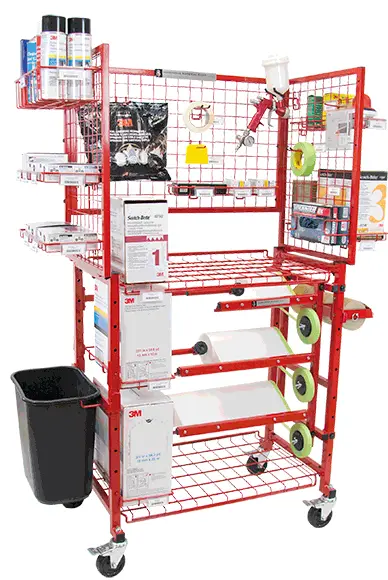 Innovative I-MCWM Mobile Painters Prep Cart w/Masker | Autobody ...