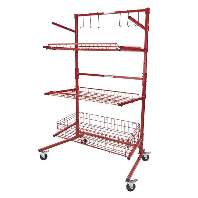 Innovative SSPC-B/DB Mobile Parts Rack w/Deep Bottom Basket | Autobody ...